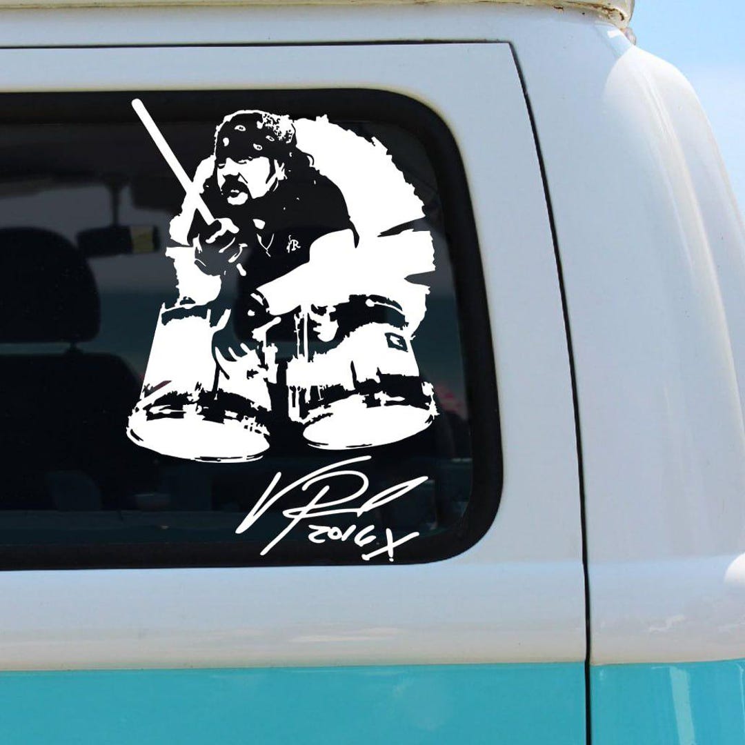 Vinnie Paul Vinyl Portrait Stickers Guitar, Car, Laptop Without ...