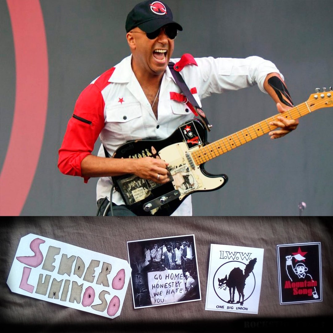 Guitar Stickers Tom Morello Sendero Luminoso Mau Mau Uprising Fender ...