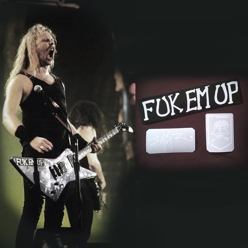 Fuk Em up Guitar Stickers James Hetfield ESP MX220 - Etsy