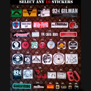 Choose Any 10 BJ Guitar Stickers All Versions - Etsy