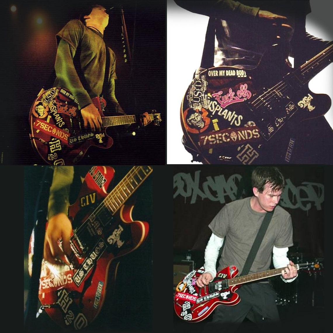 Tom Delonge Box Car Racer Stickers Guitar Gibson ES335 - Etsy