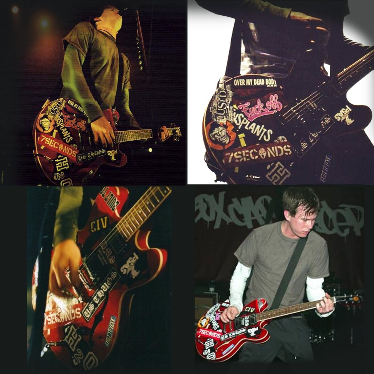 Tom Delonge Box Car Racer Stickers Guitar Gibson ES335 - Etsy
