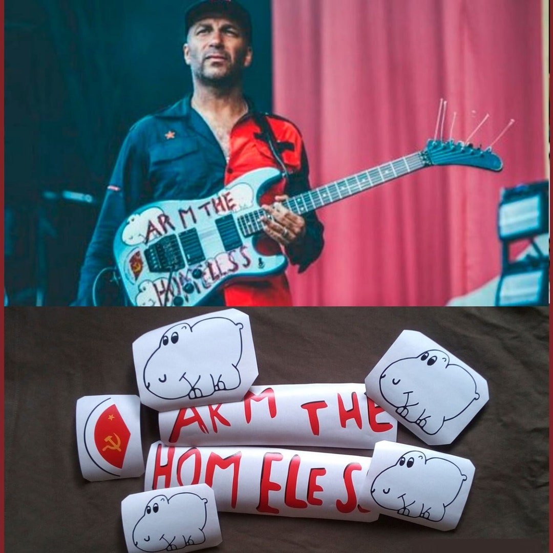 Arm the Homeless Guitar Stickers Tom Morello Vinyl Decal Kramer ...