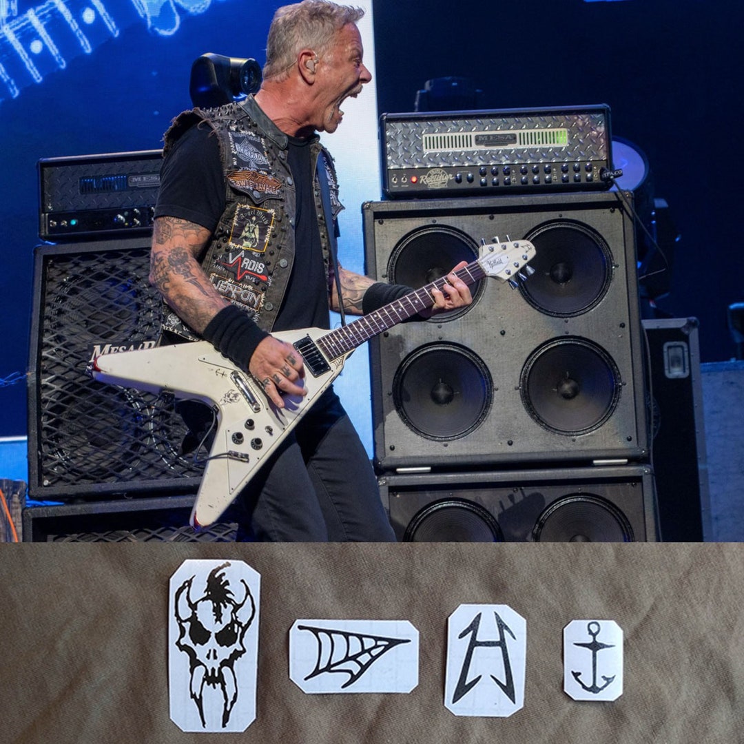 Guitar Stickers James Hetfield Electra Flying V 2236 Vinyl Decal 2022 ...