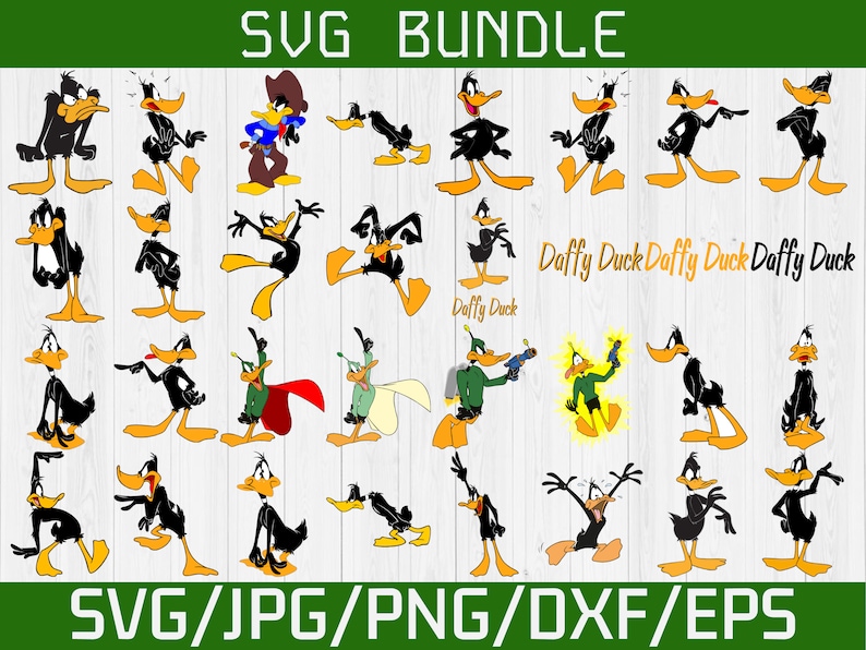 35 Daffy Duck Svg Bundle, Daffy Duck Png Images, Daffy Duck Digital ...