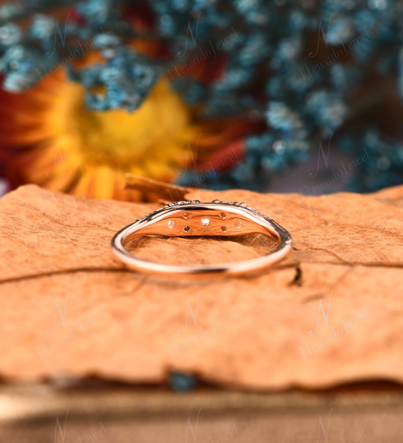 Milgrain Design Matching Band Art Deco Engagement Ring | Etsy