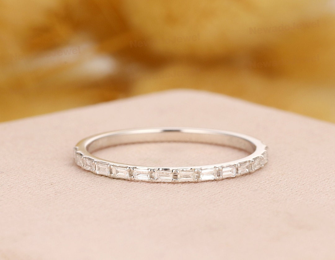 Minimalist Wedding Band Ring, Solid 14k Gold Wedding Band, Women Bridal ...