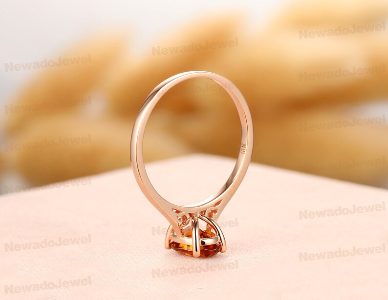 Gorgeous Fanta Garnet Promise Ring 6x8mm Oval Cut Natural - Etsy