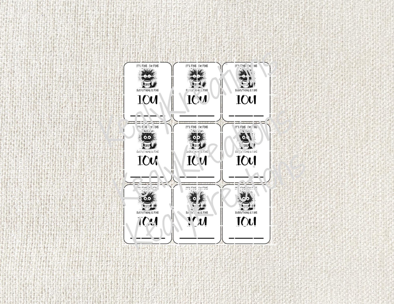 IOU Cards: Savings Challenge Game - Printable Digital Download - Etsy