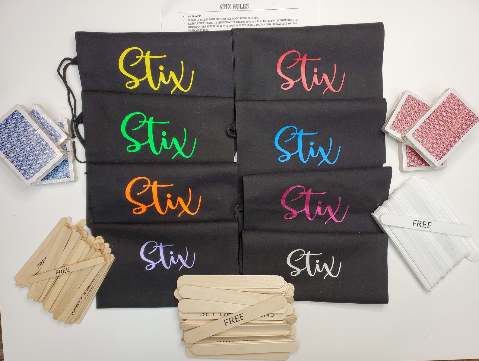 Stix Card Game: Family Fun, Camping, and Gifting - Etsy Canada