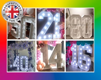 Large Marquee Numbers - Etsy UK