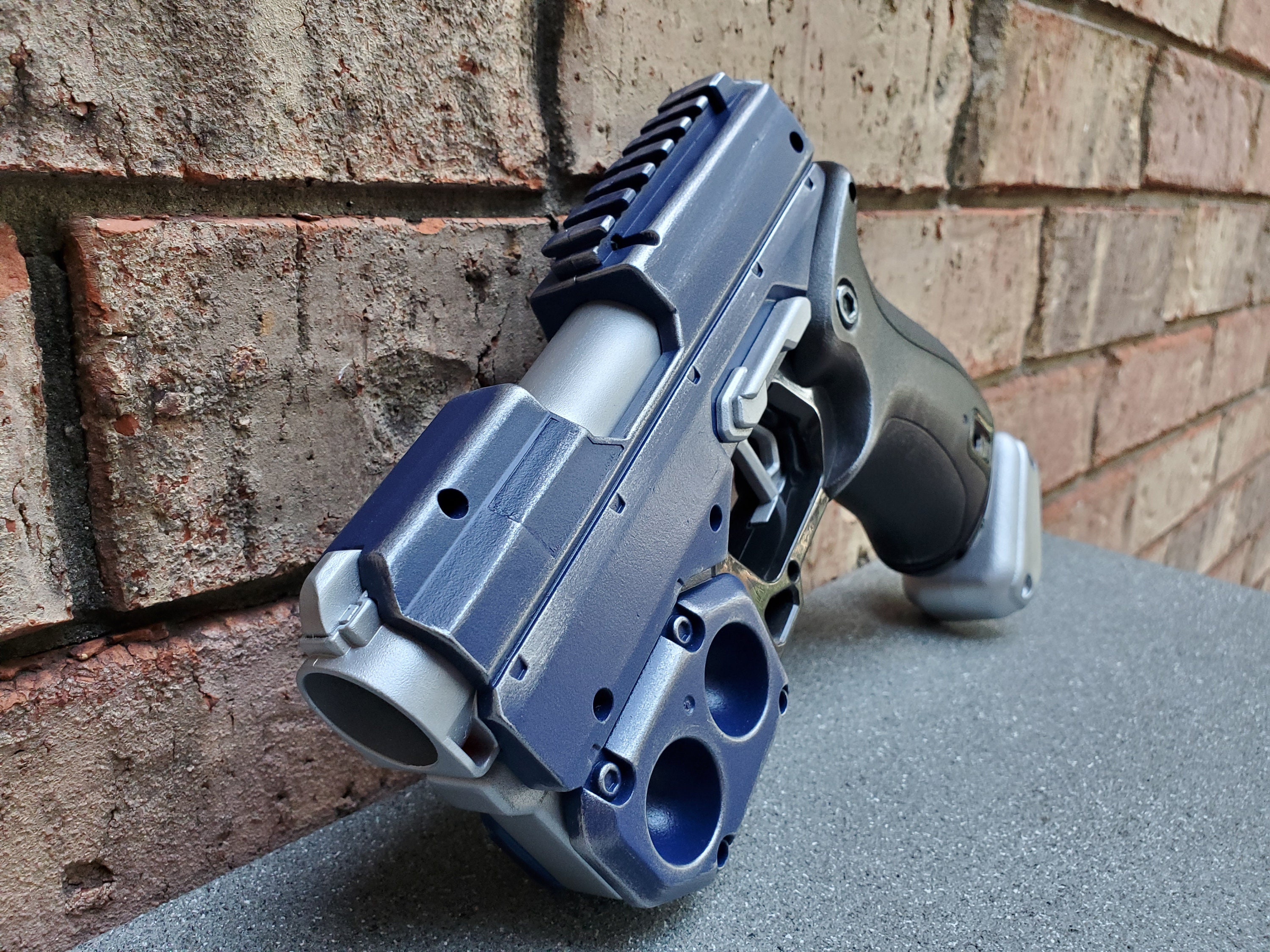 Navy Blue Nerf Knockout Sidearm - Etsy UK