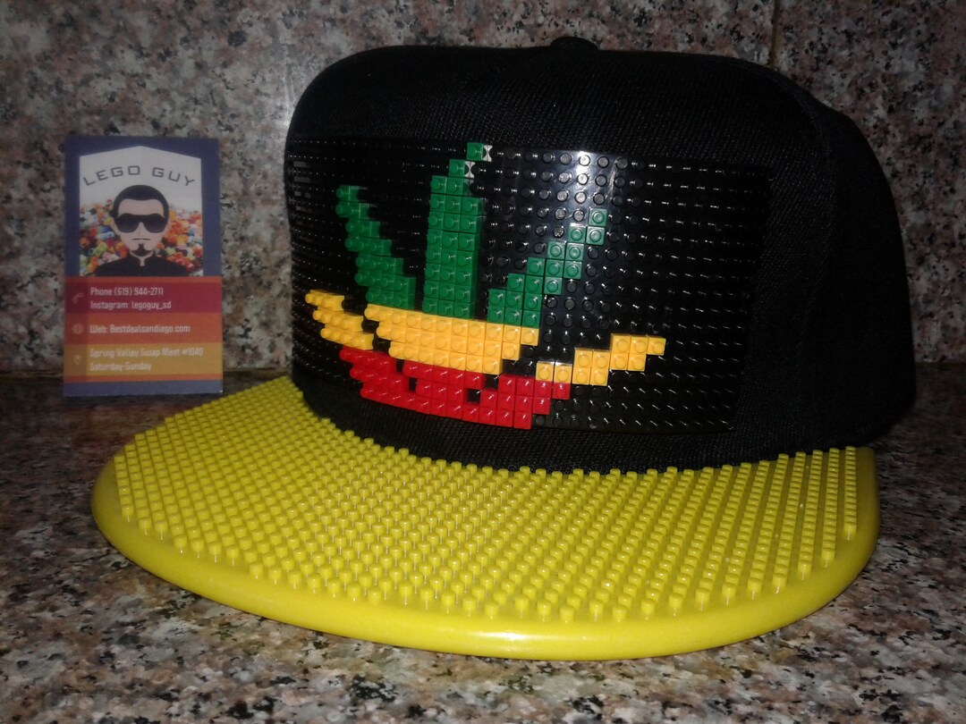 Adult Leaf Rasta Reggae Hat yellow Brim - Etsy