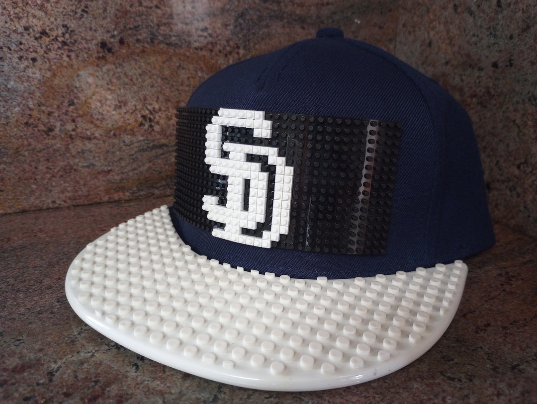 Adult San Diego Padres White Lego Style Pixel Hat Baseball Sports ...