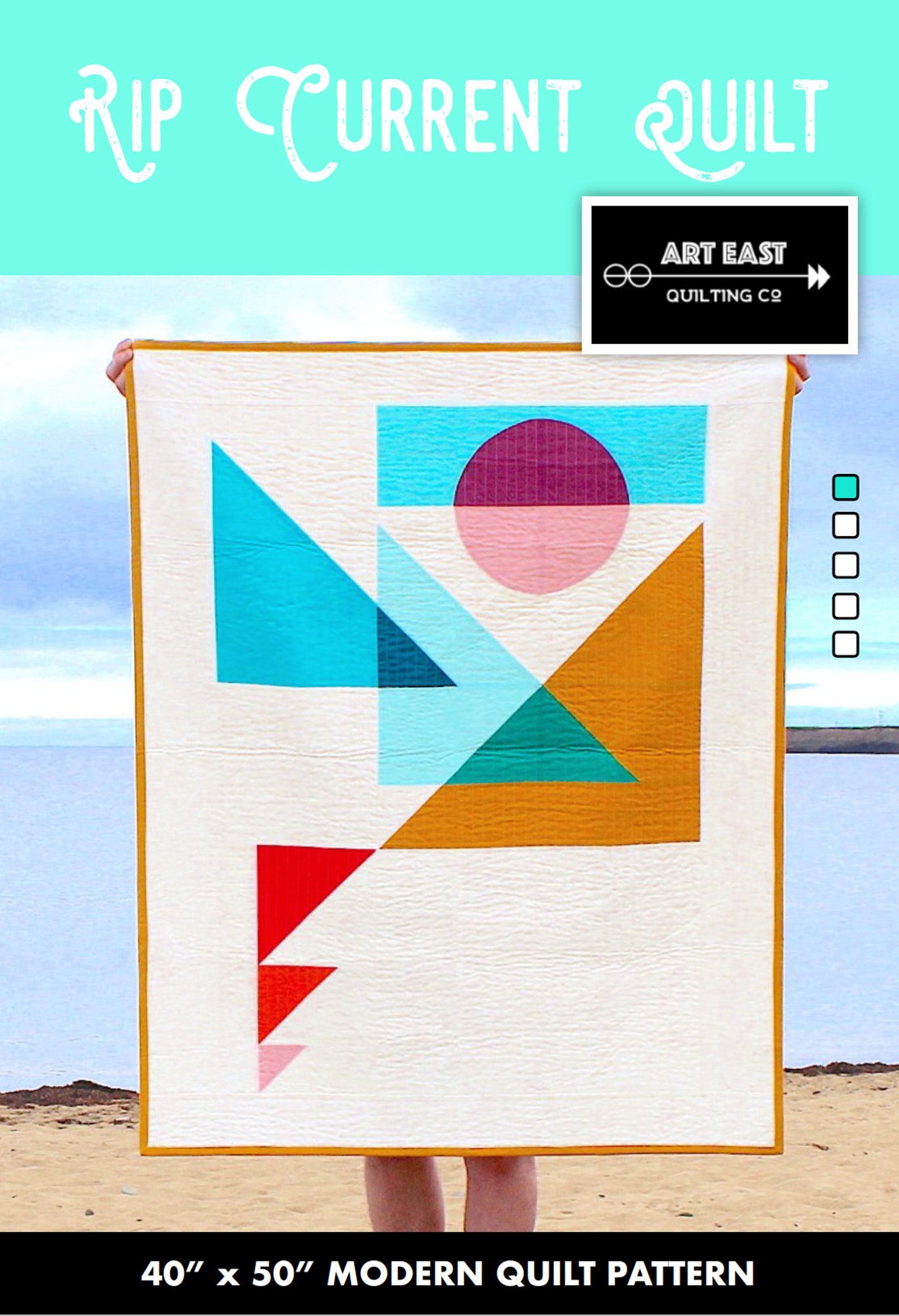 QUILT PATTERN Rip Current Quilt by Art East Quilting Co. | Etsy