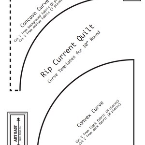 QUILT PATTERN Rip Current Quilt by Art East Quilting Co. Instant ...