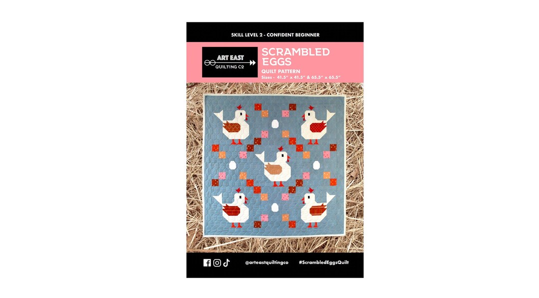 QUILT PATTERN Scrambled Eggs Quilt Pattern by Art East Quilting Co ...