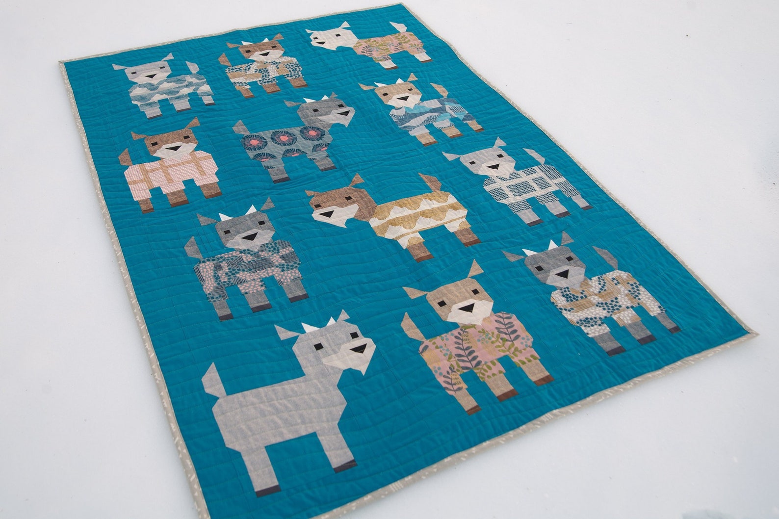 QUILT PATTERN Kidding Around Goats in Pajamas by Art East Quilting Co ...