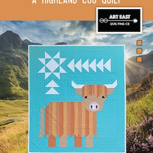 QUILT PATTERN Cattle Call a Highland Coo cow Quilt Pattern by Art East ...
