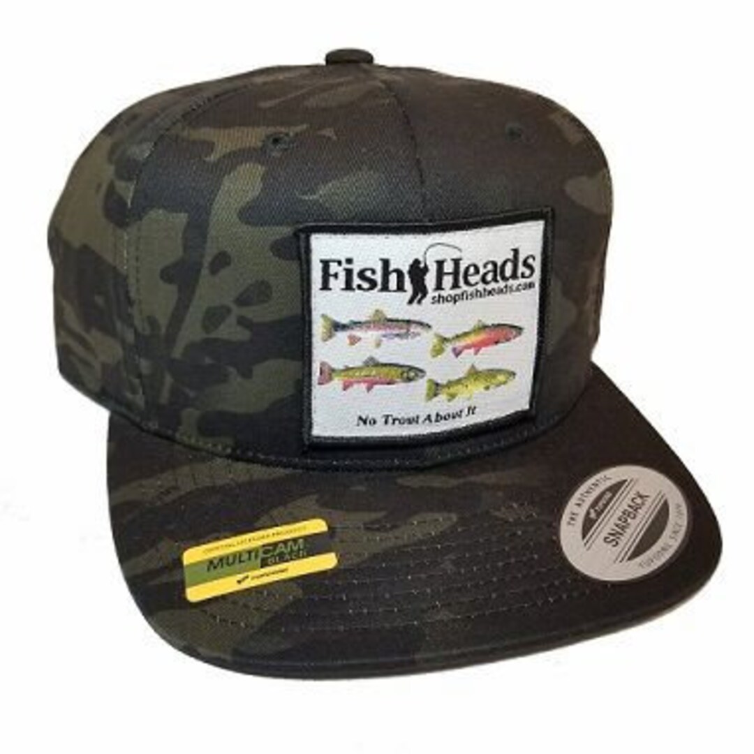 Fishheads Trout Fishing Flexfit MULTICAM® Snapback Hat - Etsy
