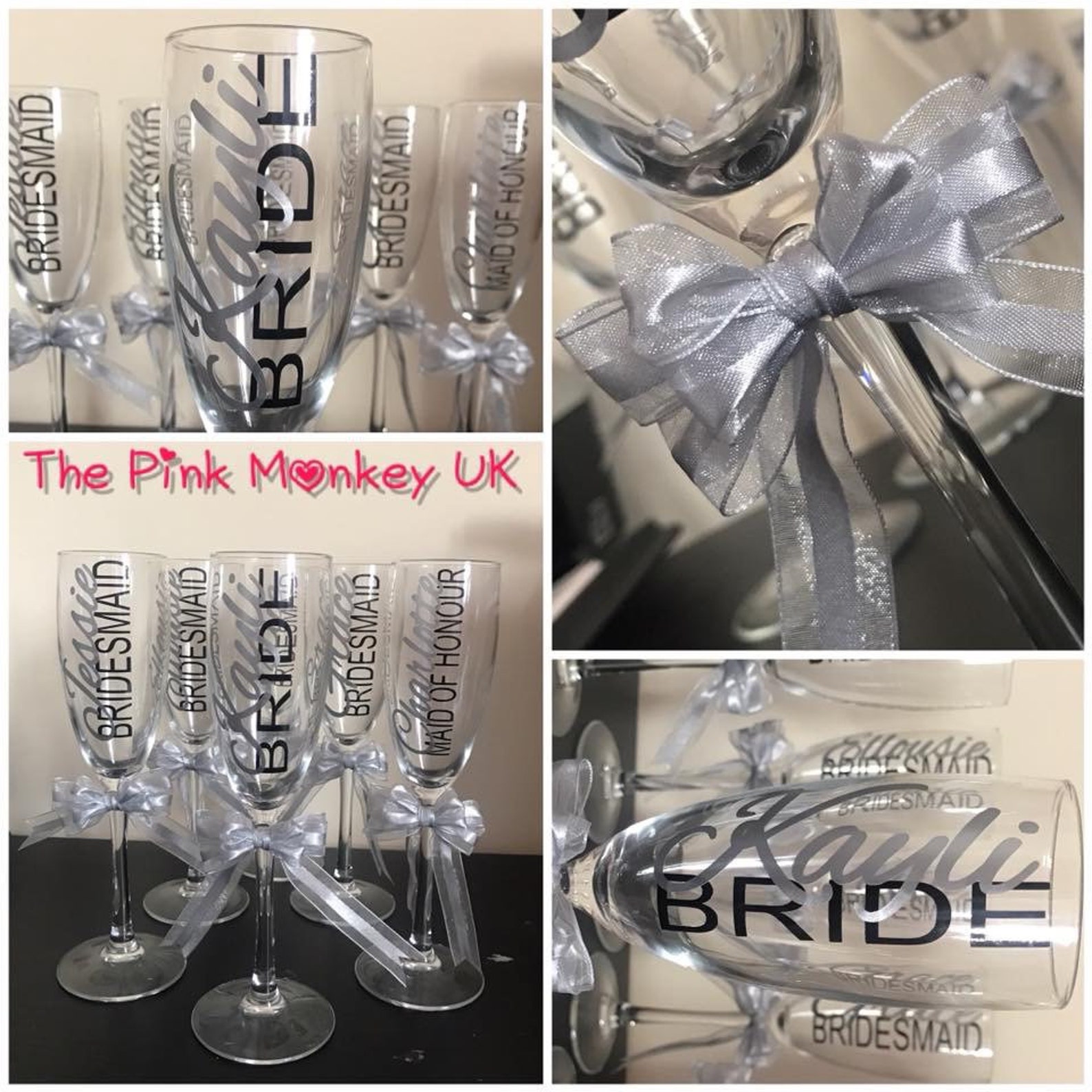 DIY Vinyl Personnalisé Champagne Flute Glass Cup Stickers - Etsy France