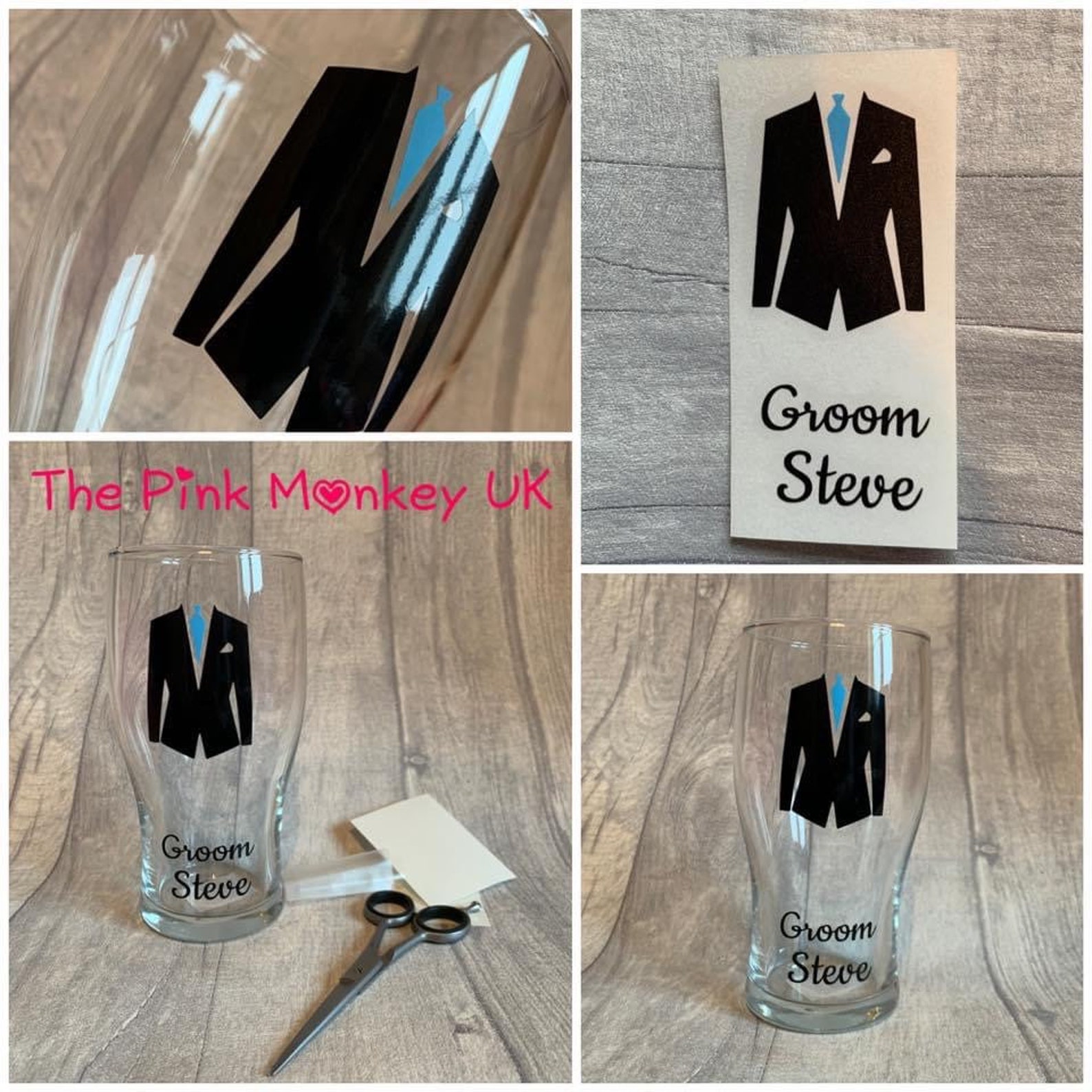 Wedding Suit Vinyl Sticker for Groom Groomsmen Best Man Father - Etsy.de