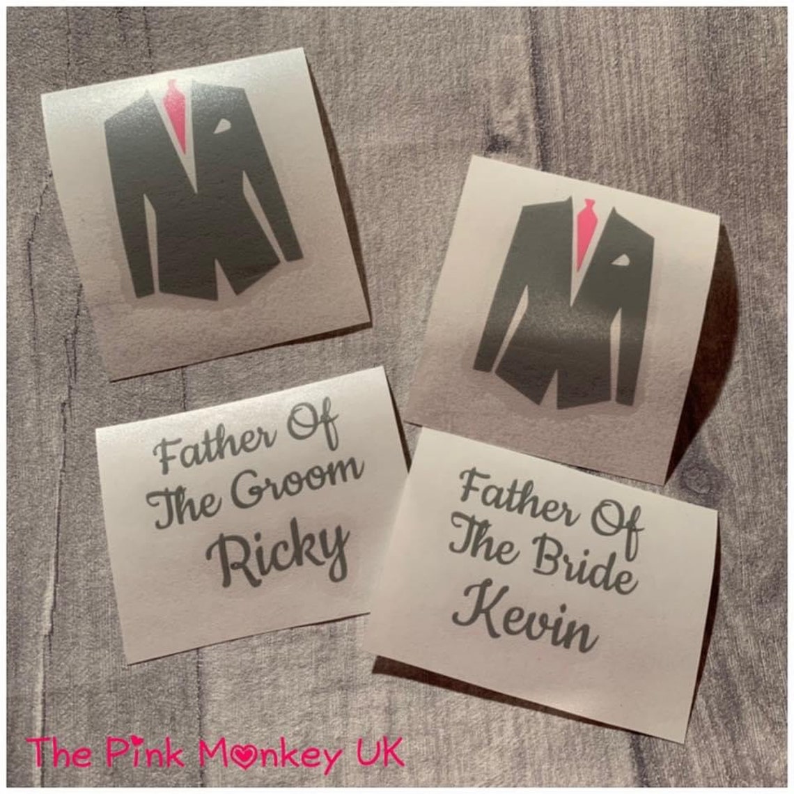 Wedding Suit Vinyl Sticker for Groom Groomsmen Best Man Father - Etsy.de