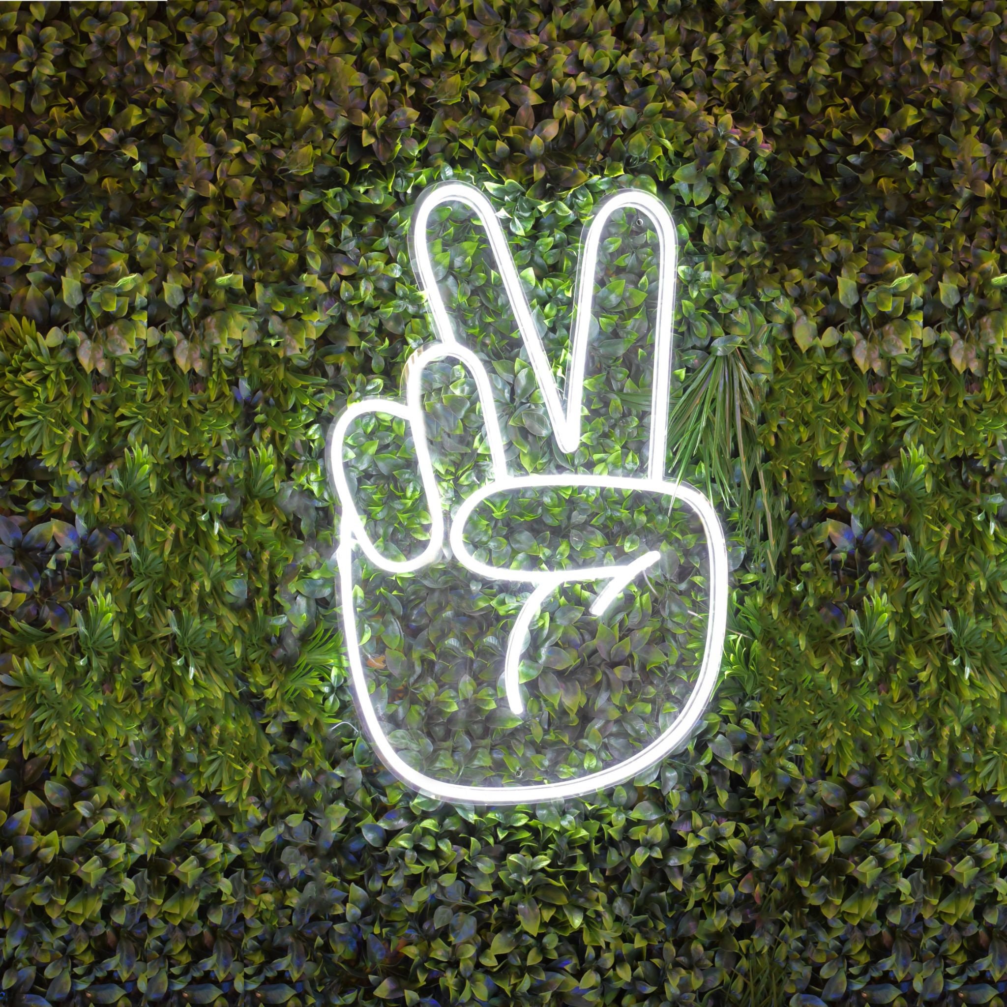 Peace Hand LED neon sign light | Etsy