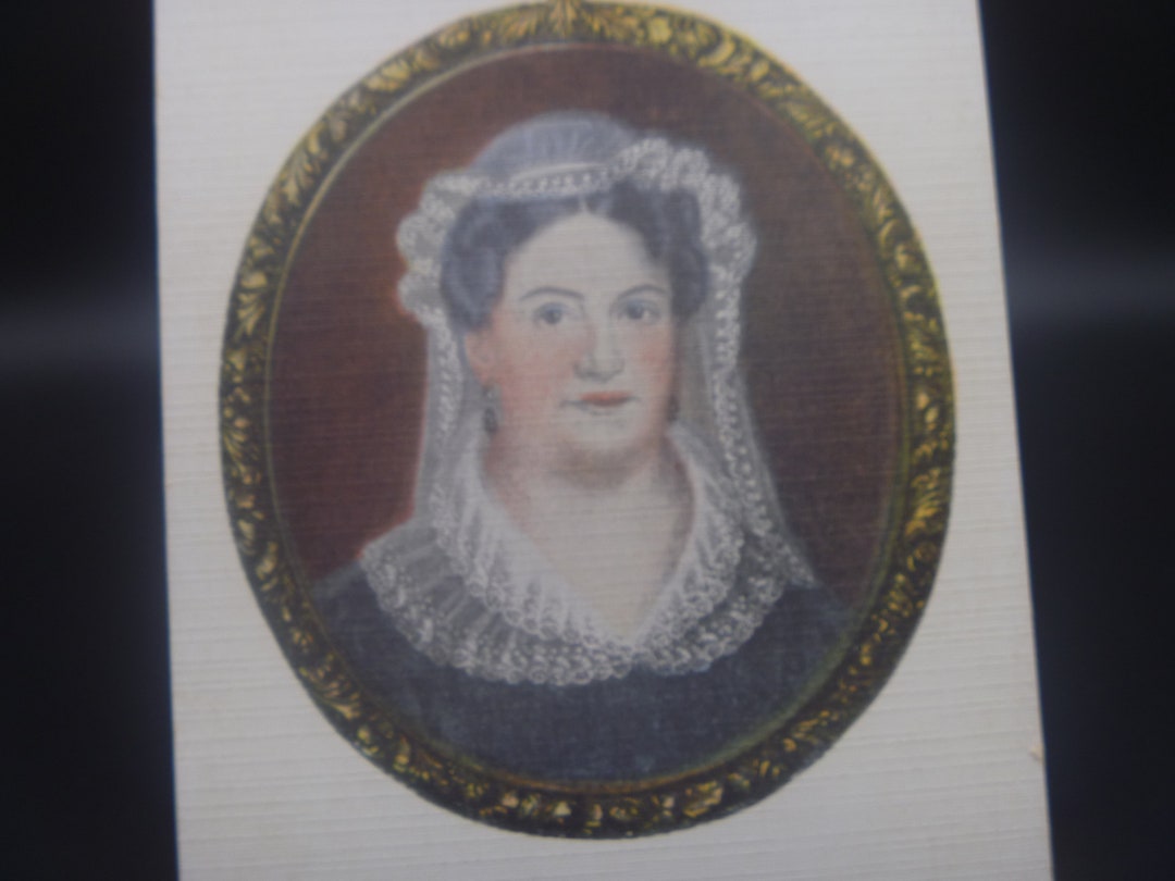 Rachel Donelson Jackson 1835 miniature, vintage color postcard, printed ...