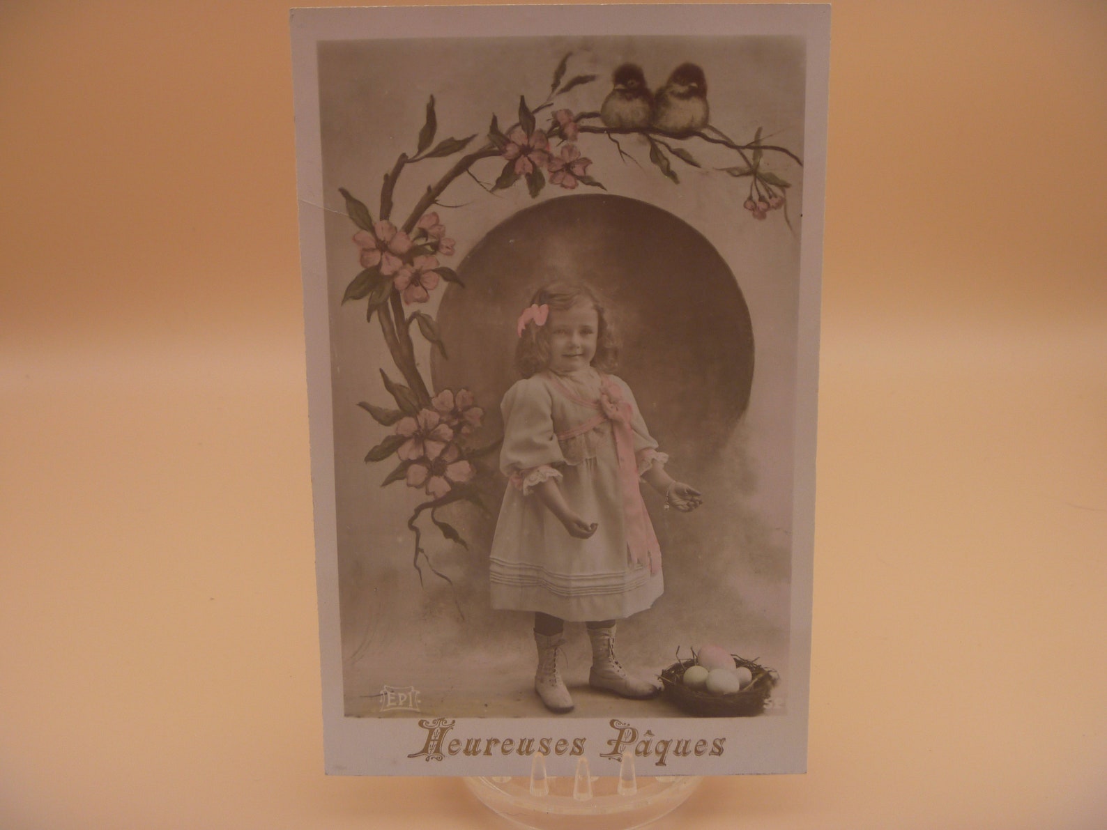 Antique Collectible Happy Easter Postcard, Postally Used in Switzerland ...