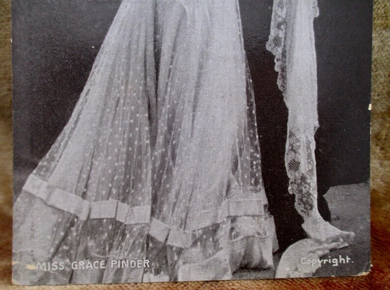 Edwardian Actress Miss Grace Pinder: 1910 Litho Photo Postcard - Etsy