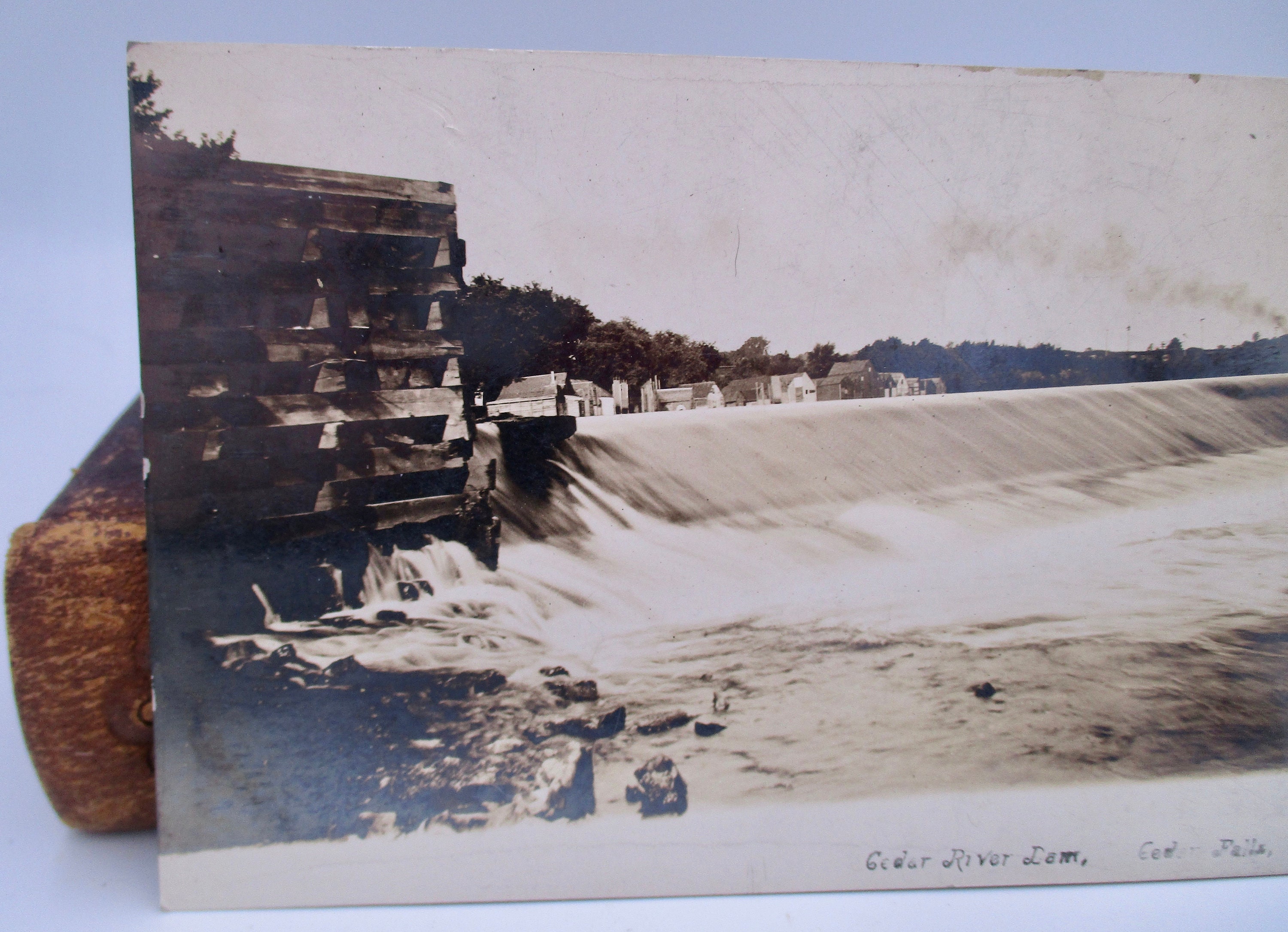 Cedar River Dam Cedar Falls Iowa. RPPC 1904-1918 AZO Photo - Etsy