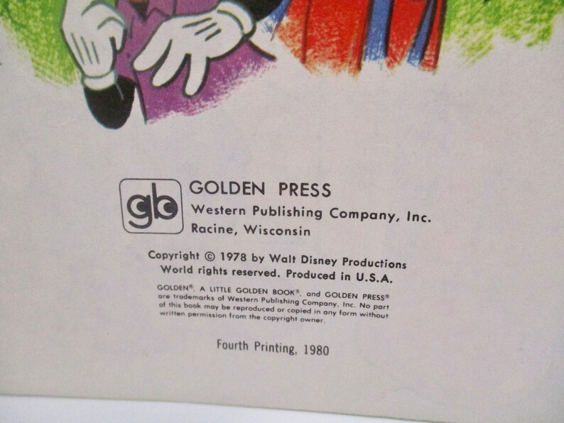 Mickey Mouse and Goofy, the Big Bear Scare. Little Golden Book, Disney ...