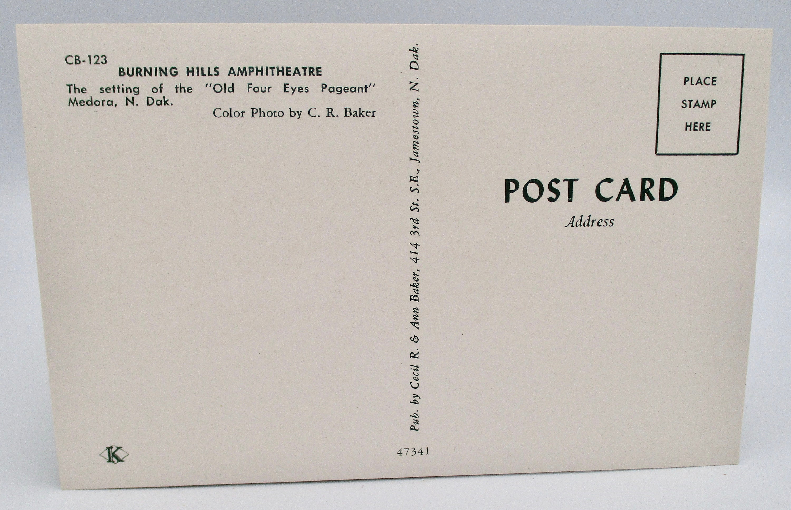 Burning Hills Amphitheater, Medora, North Dakota. 1960s Vintage Color ...