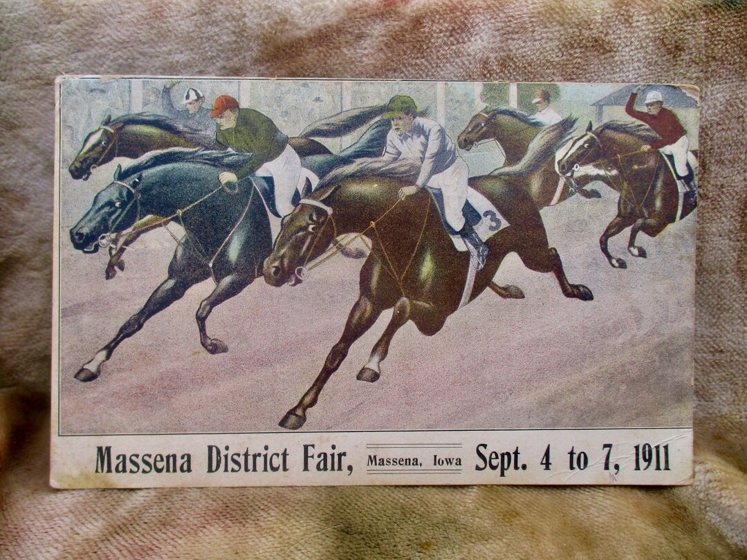 Massena District Fair, 1911 Massena,iowa. Sept. 4 to 7, Post Card ...