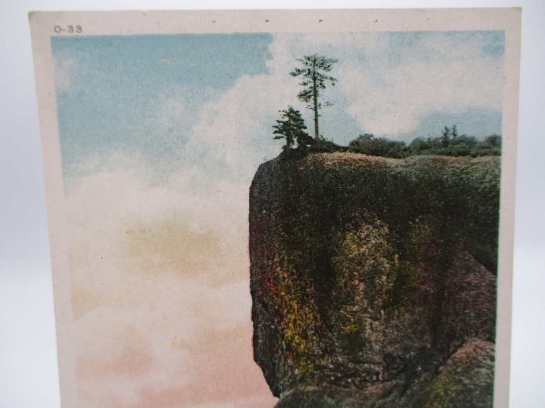 Tunnel at Oneonta Bridge, Columbia Highway, Oregon. 1910s Lithograph ...