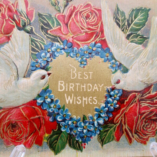 Edwardian Birthday Card - Etsy