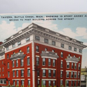 Postum Post Card! Post Tavern, Battle Creek, Mich. Showing 10 Story ...