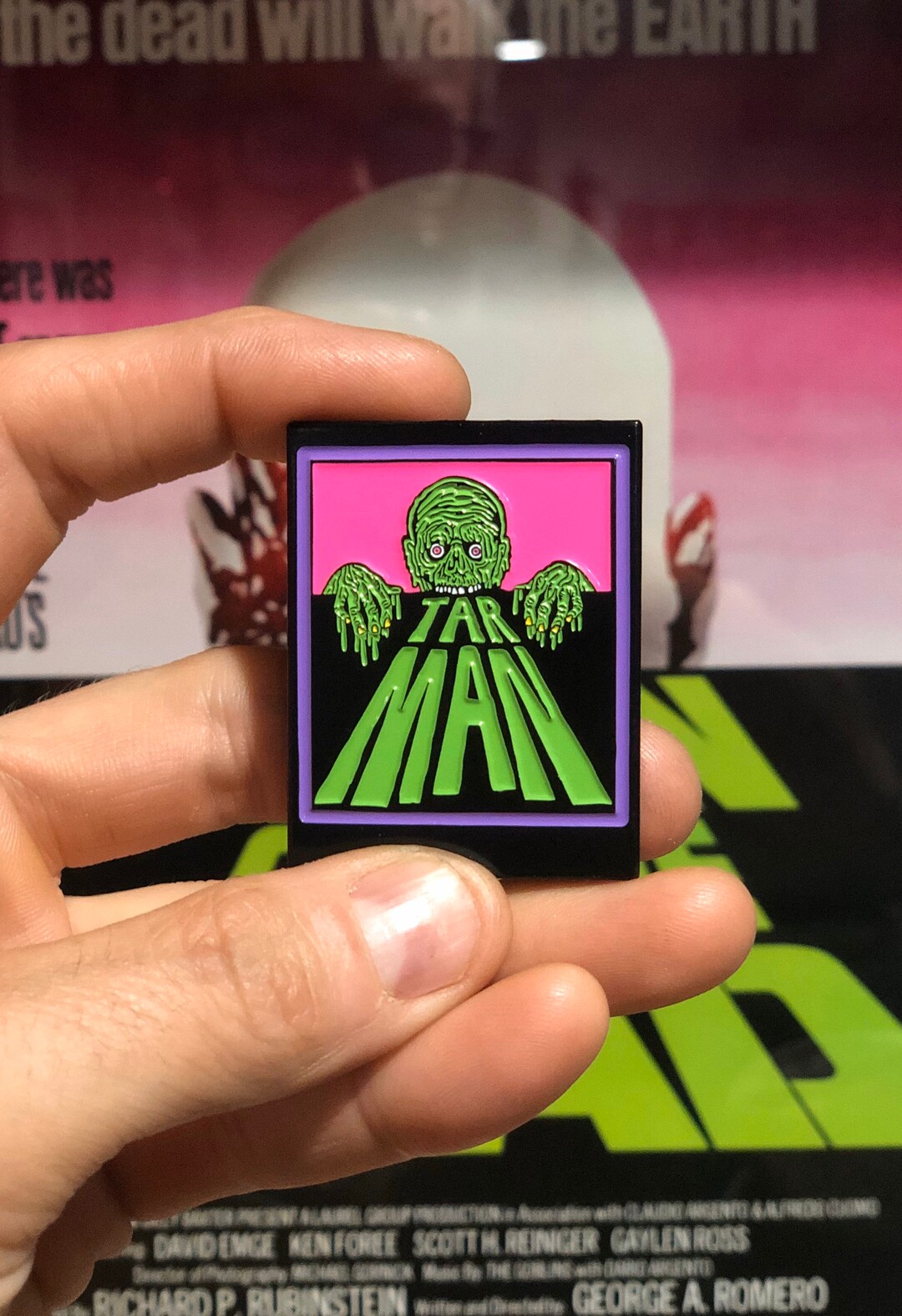 Tar Man Enamel Pin - Etsy
