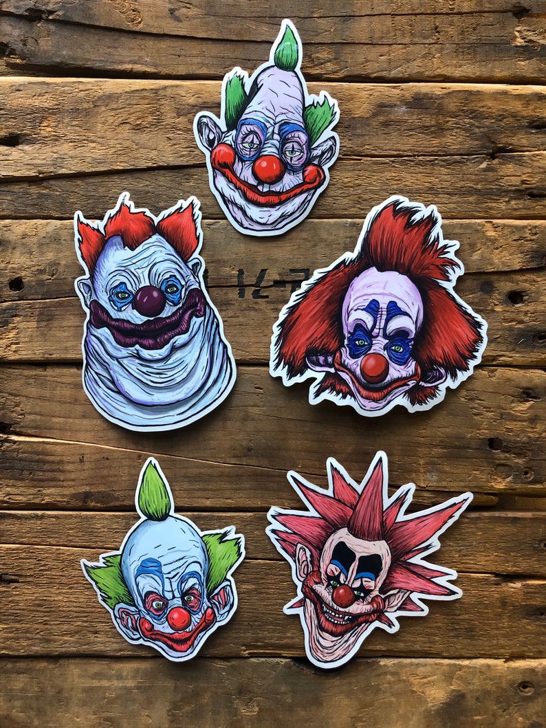 Killer Klowns From Outer Space Sticker/magnet Set - Etsy
