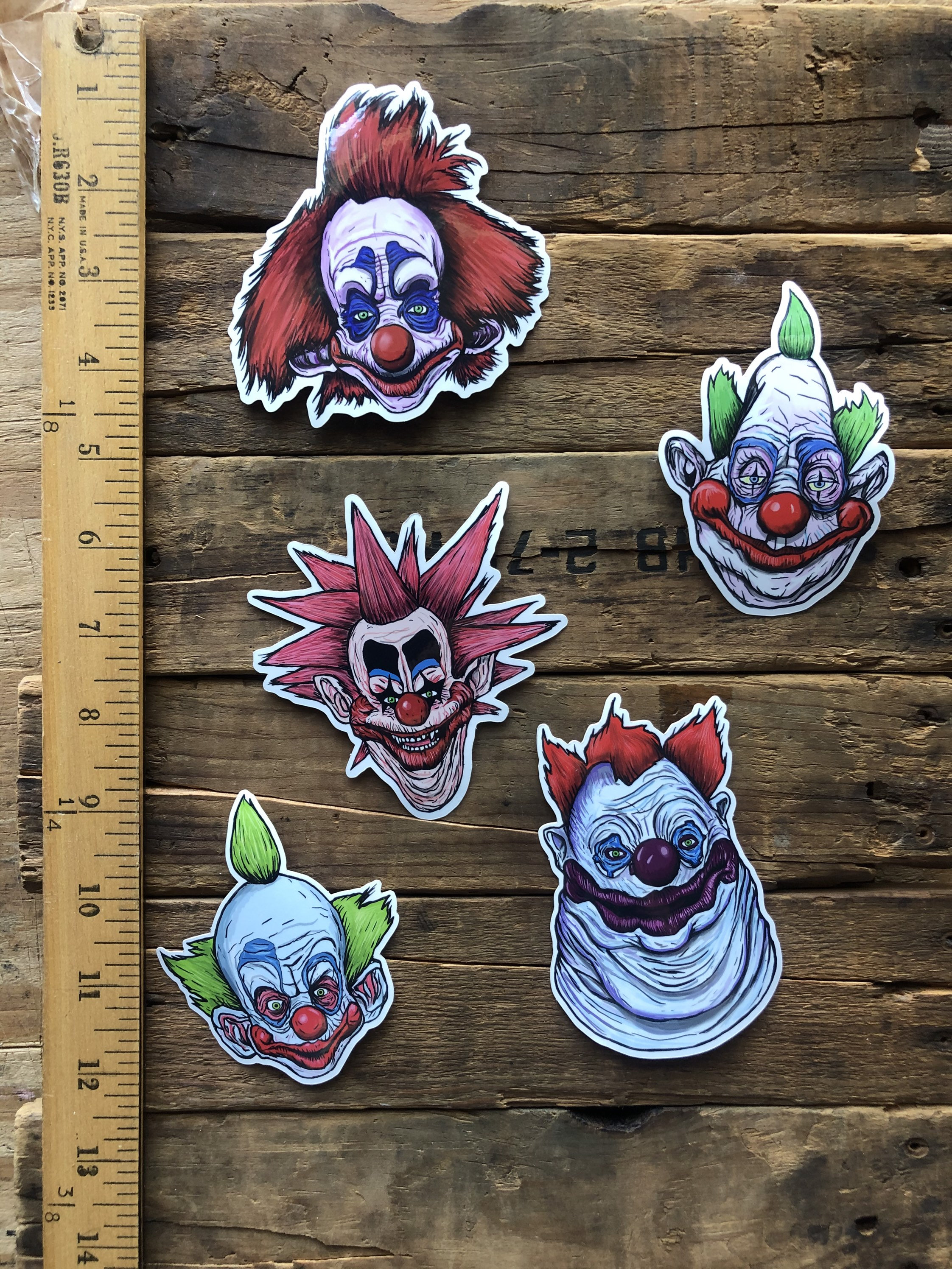 Killer Klowns From Outer Space Sticker/magnet Set - Etsy