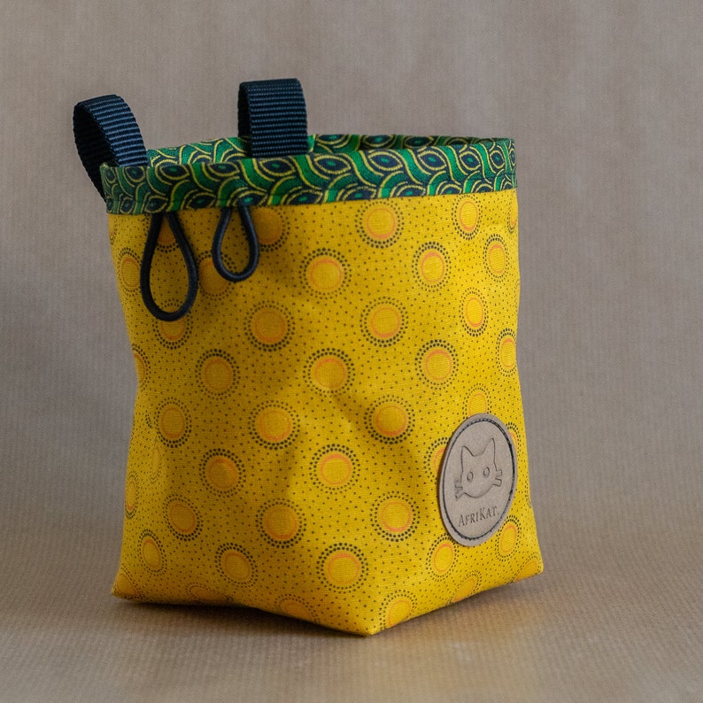 Afrikat Chalkbag Yellow Sunshine With Key Pocket & Brush Loops, Lined ...