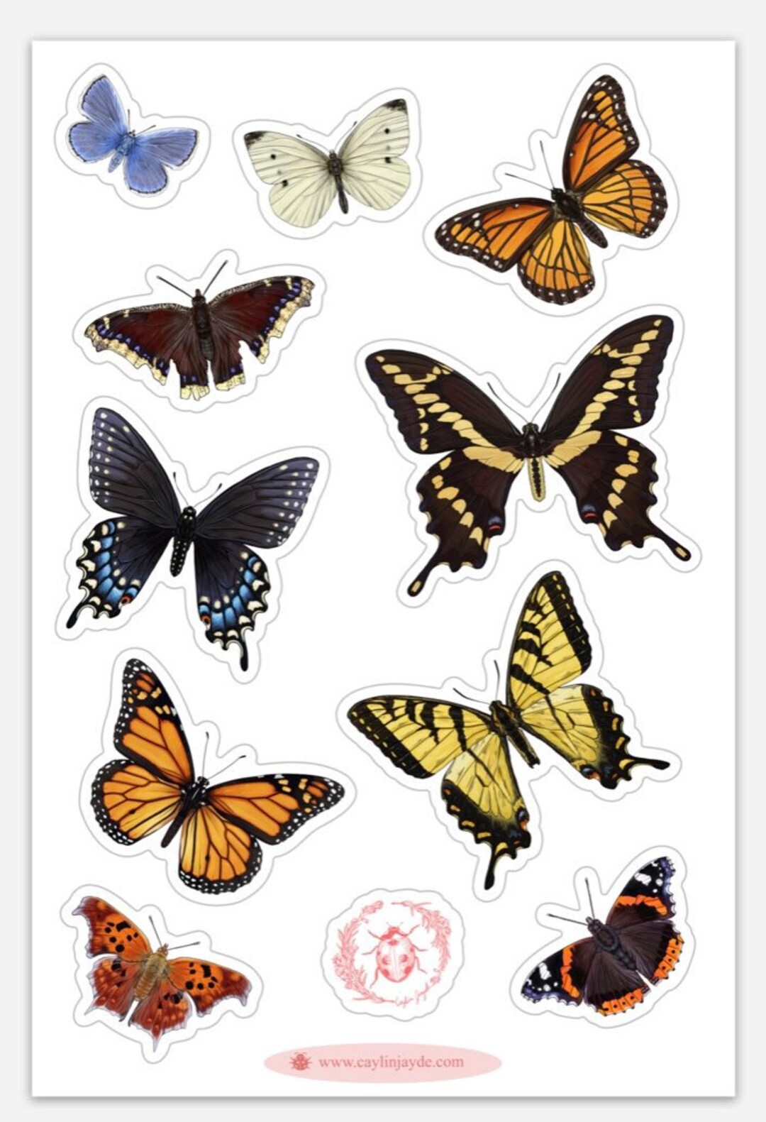 Butterfly Stickers - Etsy