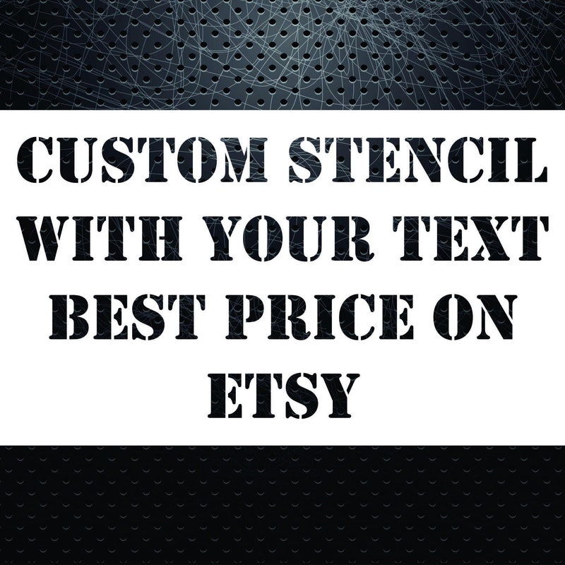 Custom Made Stencil - Etsy