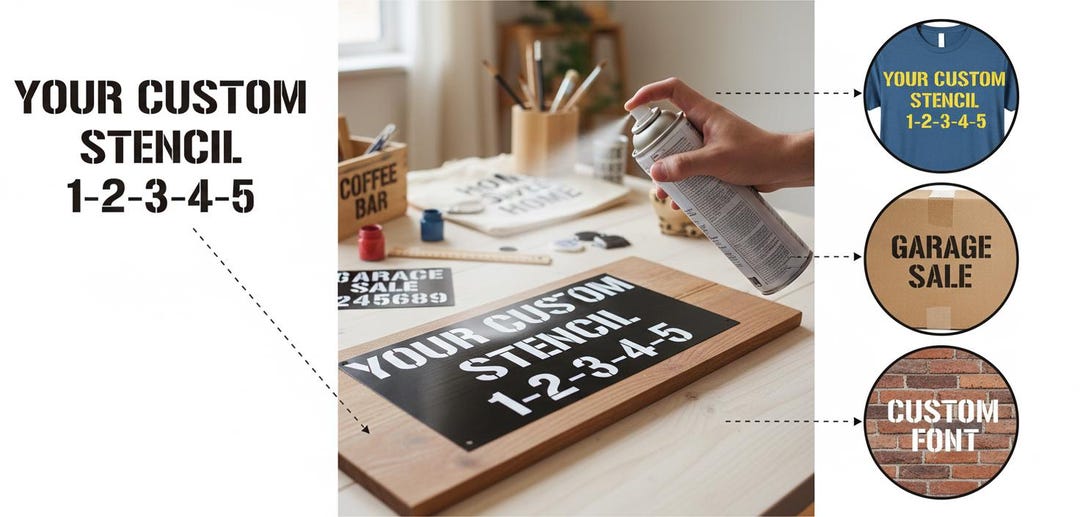 Custom Stencil 12x24 Lowest Price Custom Text - Etsy