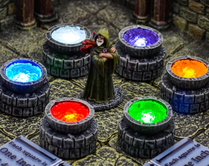 Elemental Brazier With Flickering LED Light for Dungeons and Dragons - Etsy