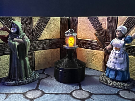 Lantern Miniature With Flickering LED Light for Dungeons and - Etsy