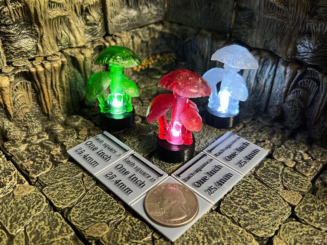LED Mushroom Terrain for Dungeons and Dragons - Etsy
