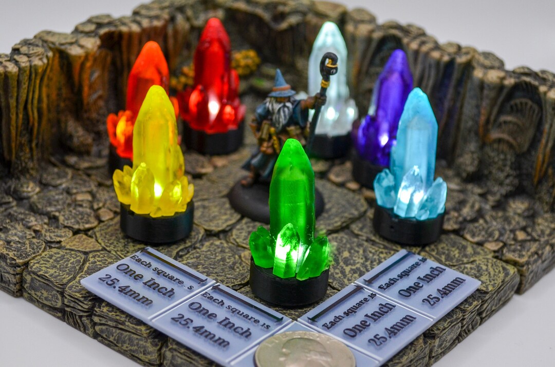LED Crystal Terrain for Dungeons and Dragons - Etsy