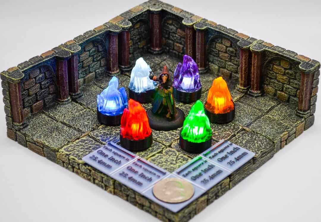 Miniature Flickering LED Fire Marker (original Version) for Dungeons ...